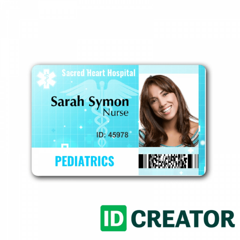 Doctor Id Card Medical Identity Badge Template in Doctor Id Card ...
