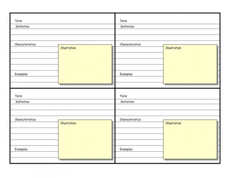 006 Microsoft Word Flashcard Template Elegant Blank Flash within ...