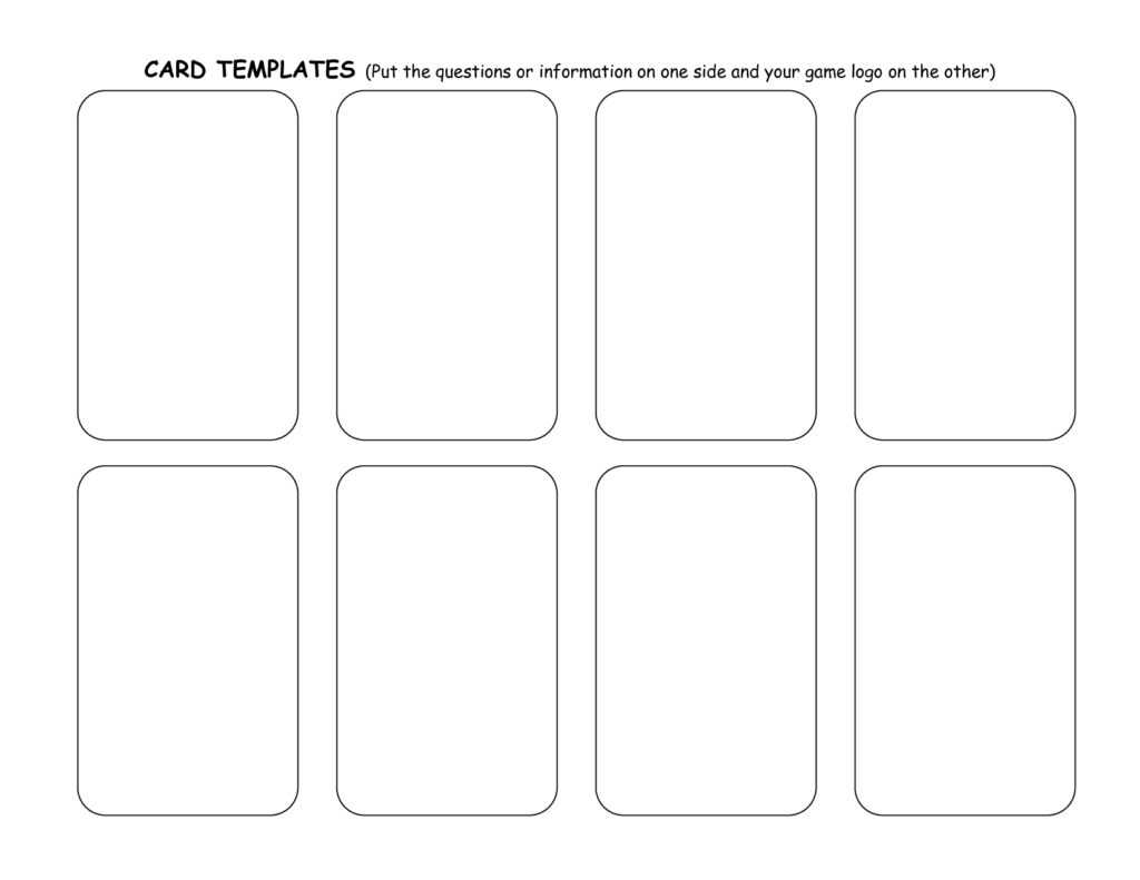 Playing Card Design Template – Atlantaauctionco.com