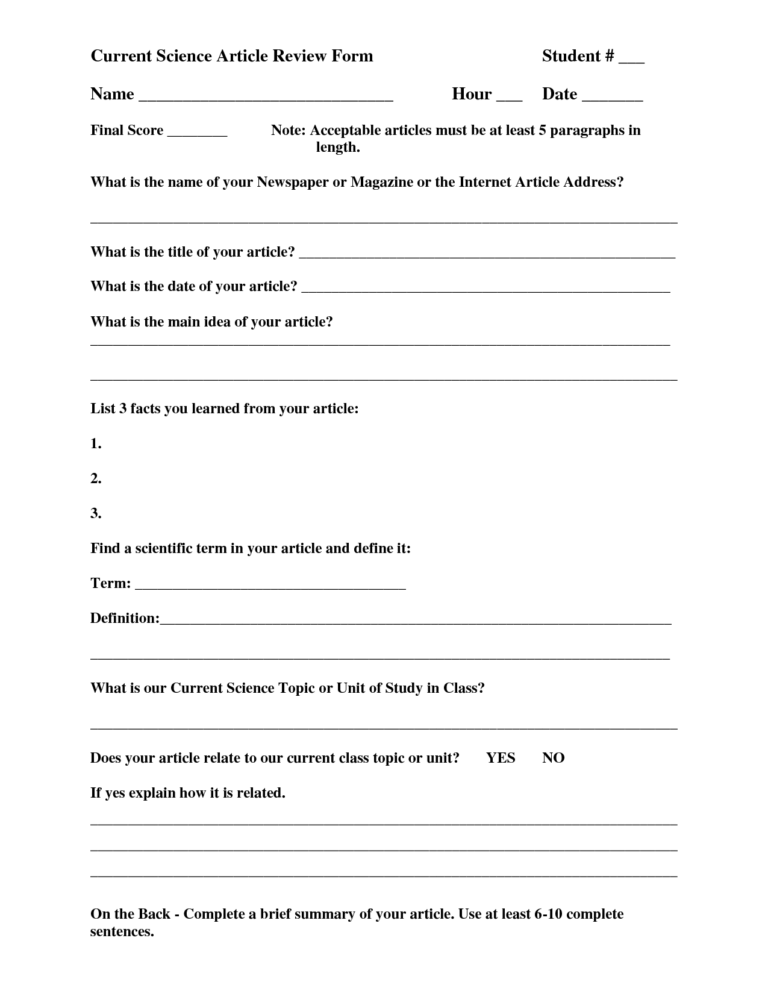 011 Newspaper Article Review Template Business For Book Pdf with ...