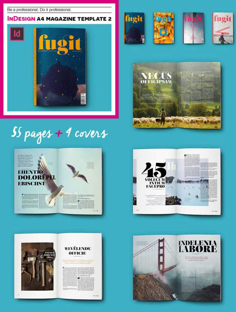 014 Magazine Template For Microsoft Word Indesign Print with Magazine ...