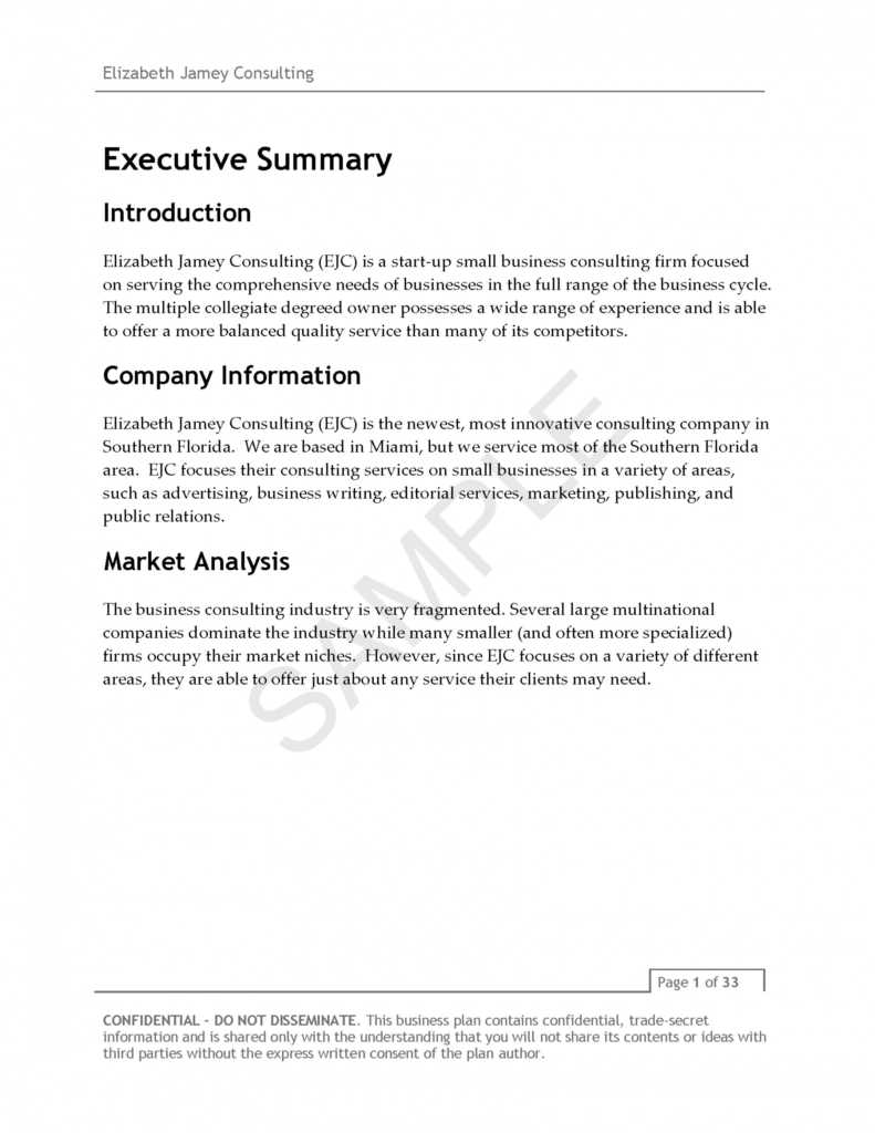 019 Business Plan Industry Overview Example Template Pdf within ...