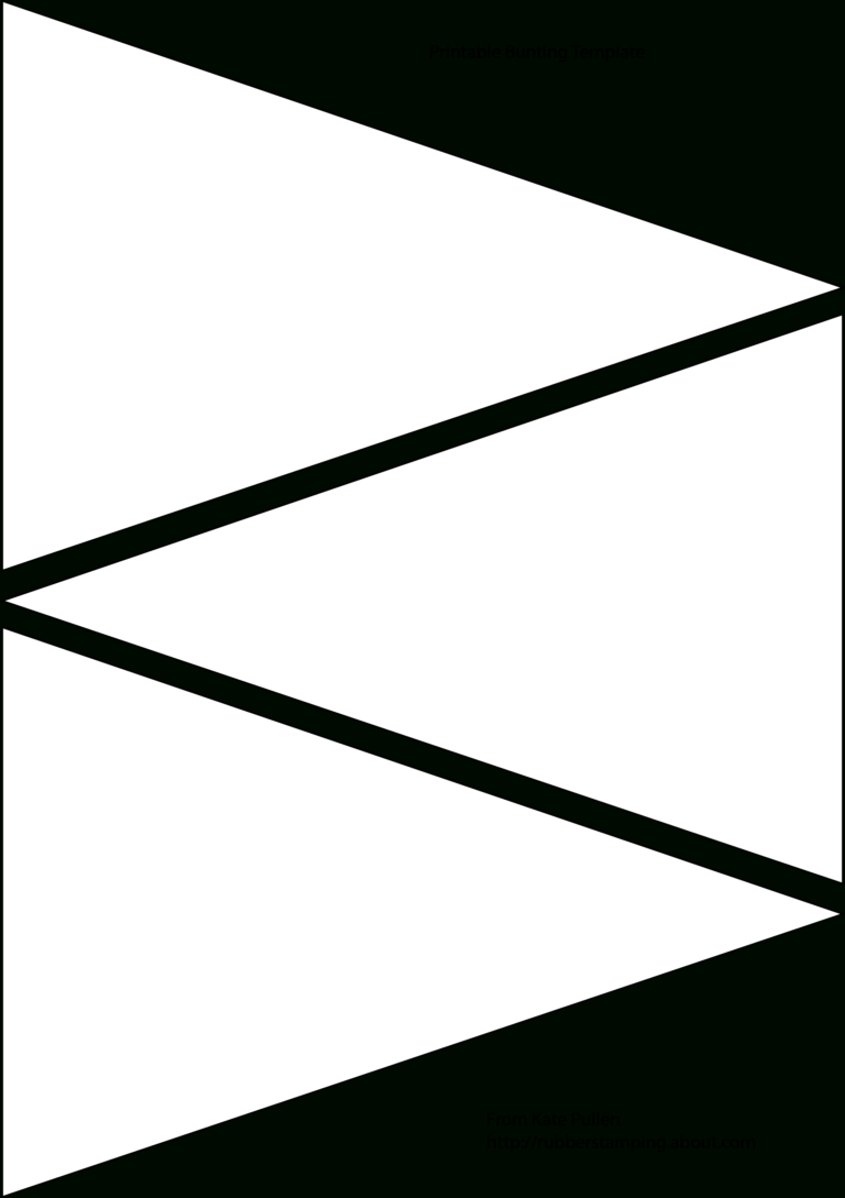 12 Free Printable Templates | Diy & Crafts | Bunting with regard to ...