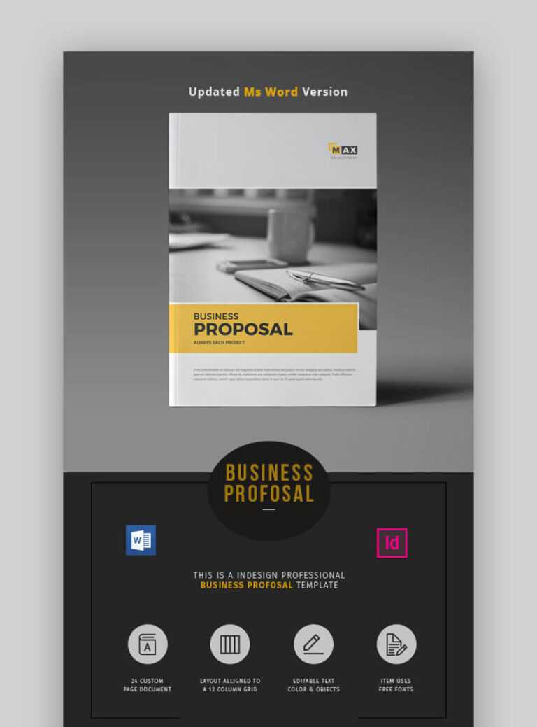 20 Ms Word Business Proposal Templates To Make Deals In 2019 in Free ...
