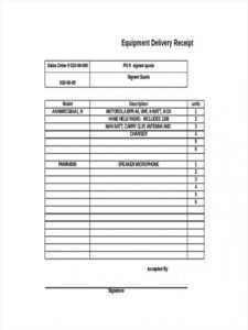 26 Receipts Examples Samples In Word Proof Of Delivery pertaining to ...
