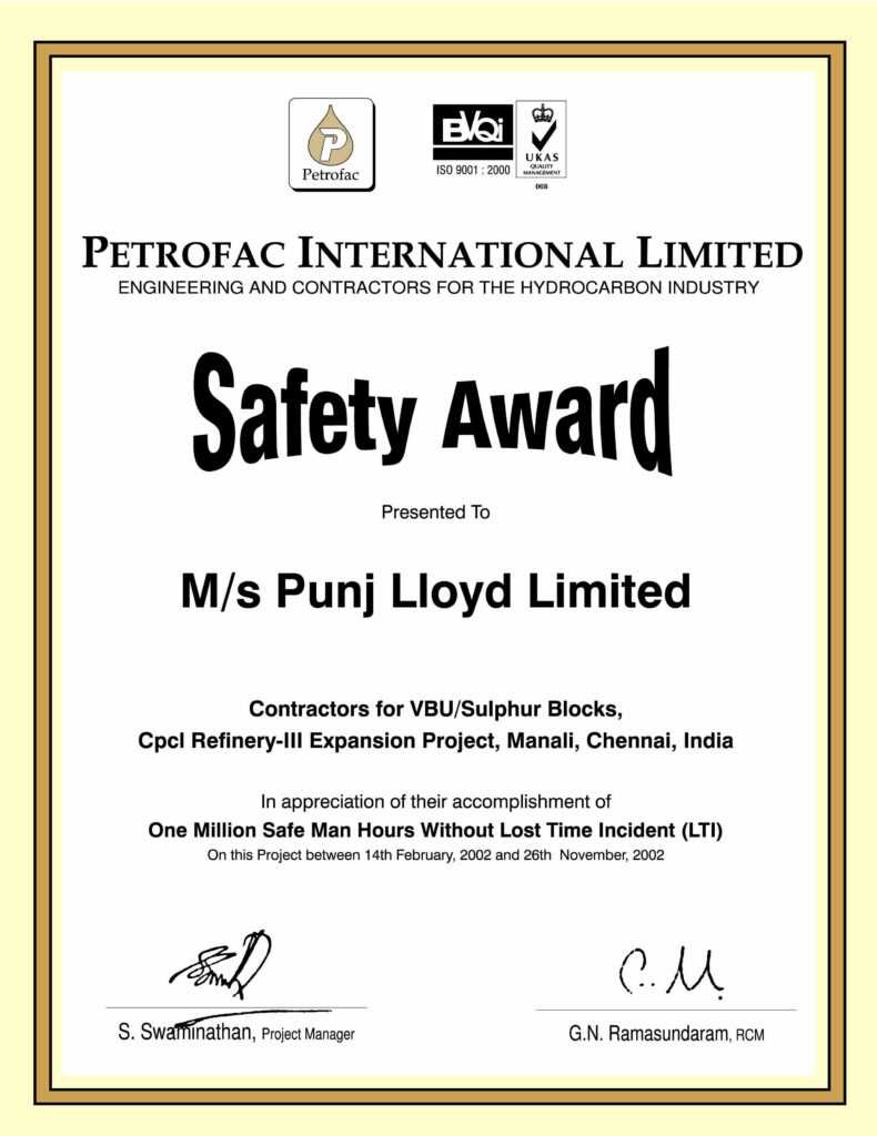 28 Images Of Employee Safety Award Certificate Template within Safety ...