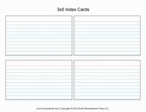 3 X 5 Index Card Template 8 Things You Need To Know About throughout 3 ...
