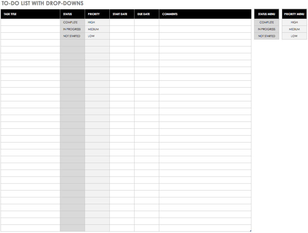 30+ Free Task And Checklist Templates | Smartsheet with Daily Task List ...
