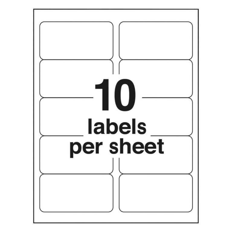 Avery 21 Labels Per Sheet Template | Glendale Community inside Word ...