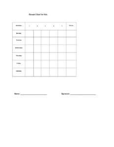 40 Printable Reward Charts For Kids (Pdf, Excel & Word) regarding ...