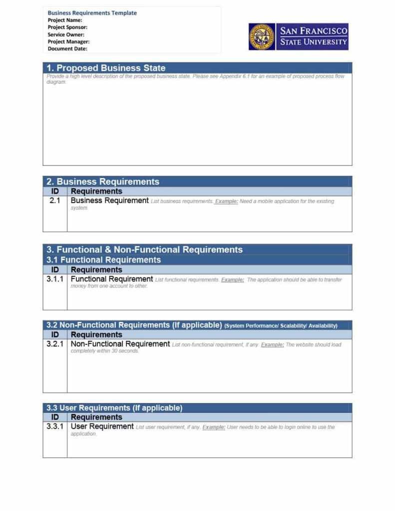 40+ Simple Business Requirements Document Templates ᐅ with Report ...