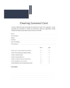 50 Printable Comment Card & Feedback Form Templates ᐅ in Survey Card ...