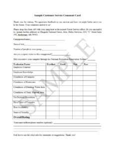 50 Printable Comment Card & Feedback Form Templates ᐅ pertaining to ...