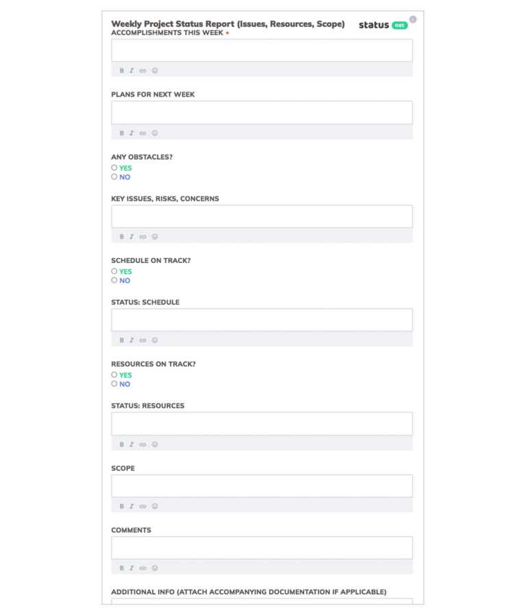 Project Status Report Email Template – Atlantaauctionco.com