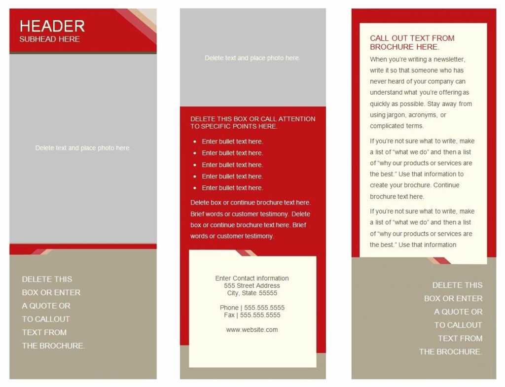 6 Panel Brochure Template Google Docs – Locksmithcovington throughout 6 ...