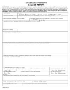 9+ Damage Report Example – Pdf | Examples pertaining to Car Damage ...