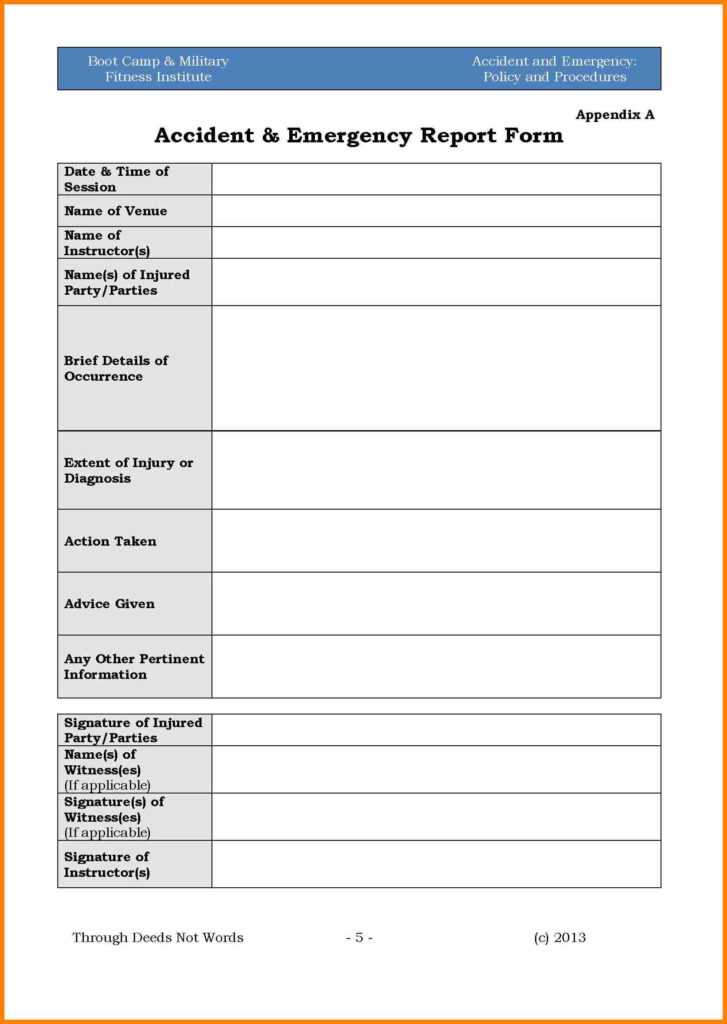 Accident Eport Form Saps Pdf Motor Vehicle Ny Format In In It Major ...