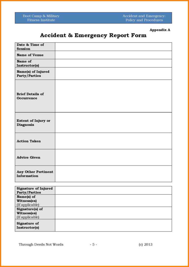 Accident Eport Form Saps Pdf Motor Vehicle Ny Format In in It Major ...