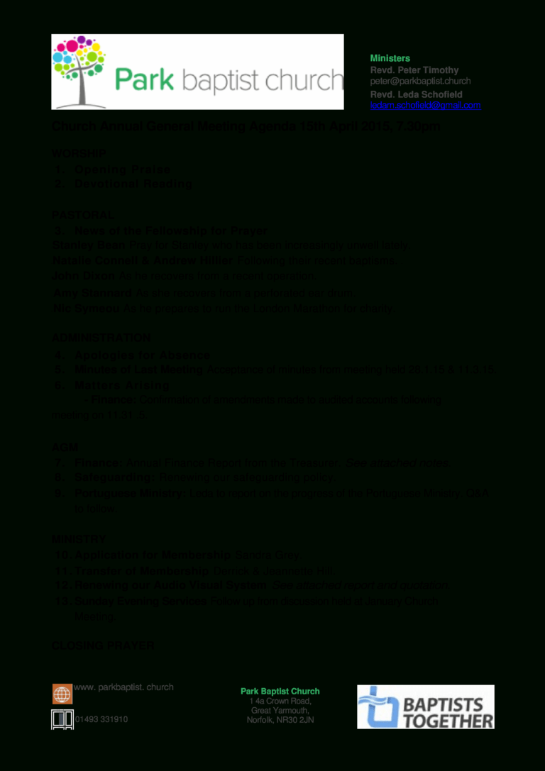 Agm Meeting Agenda Template Club Kairo 9Terrains Co For in Treasurer's ...