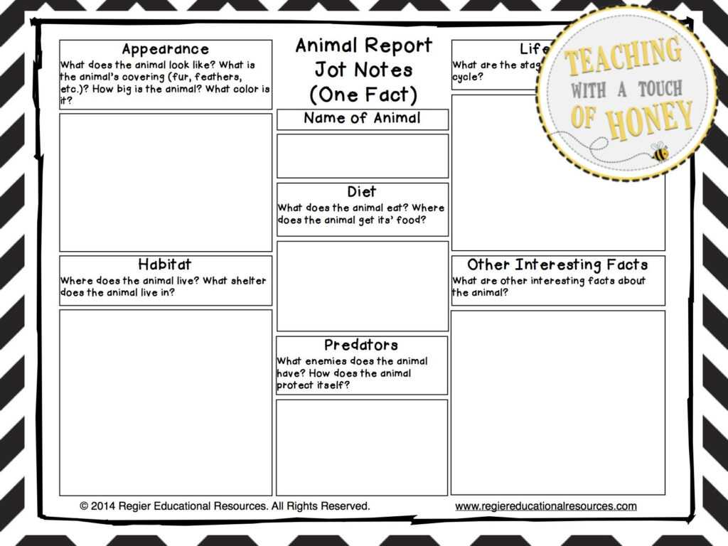Animal Report Template Research Project Writing Templates Throughout ...