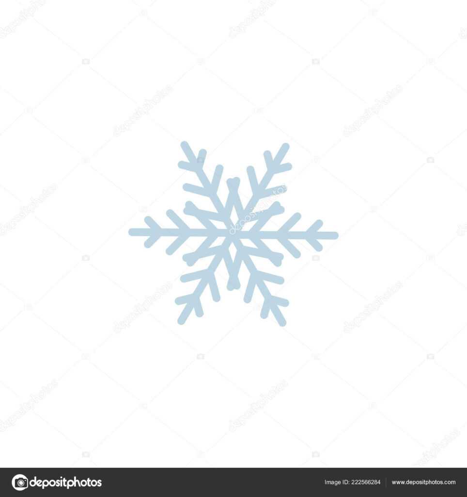 Background: Snowflake Blank | Snowflake Icon Template with Blank ...