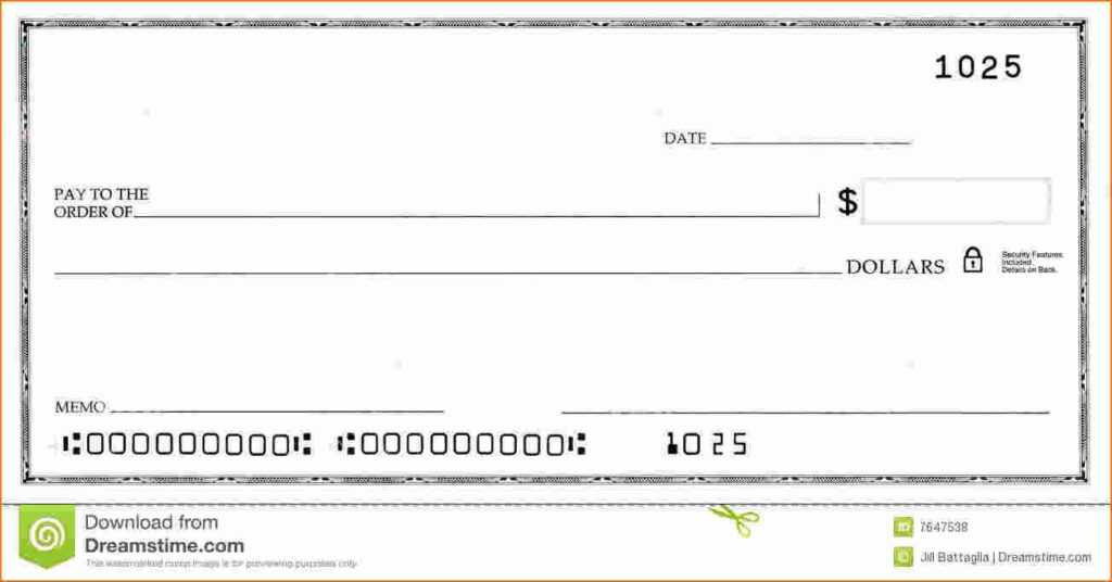 Large Blank Cheque Template – Atlantaauctionco.com