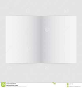 Blank Magazine Spread Template Vector Illustration in Blank Magazine ...
