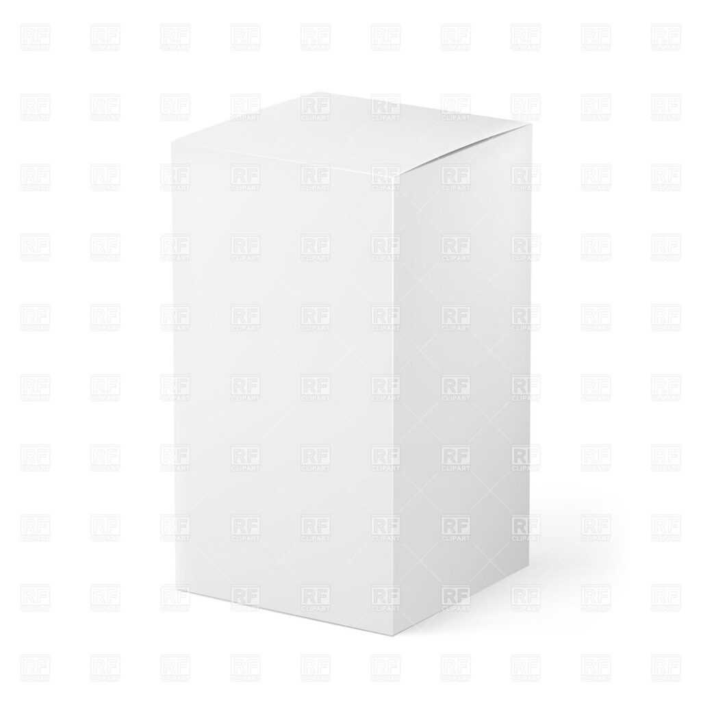 Blank White Box – Package Template Stock Vector Image intended for ...