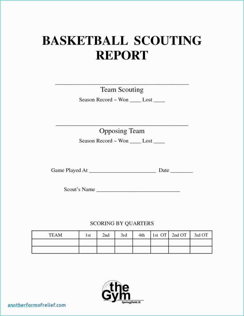 Bowling Spreadsheet And Basketball Scouting Report Template intended ...