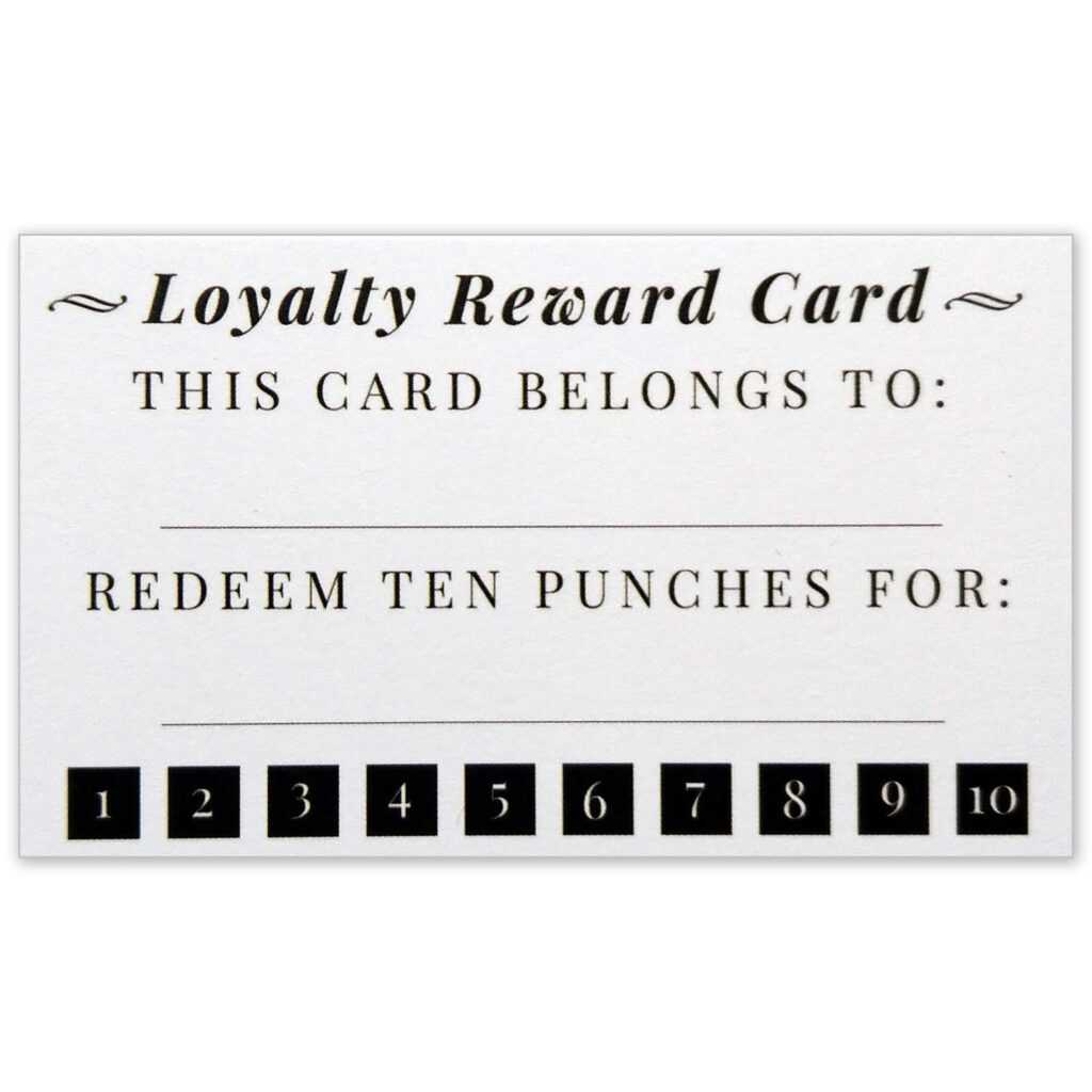 50+ Punch Card Templates – For Every Business (Boost with regard to ...
