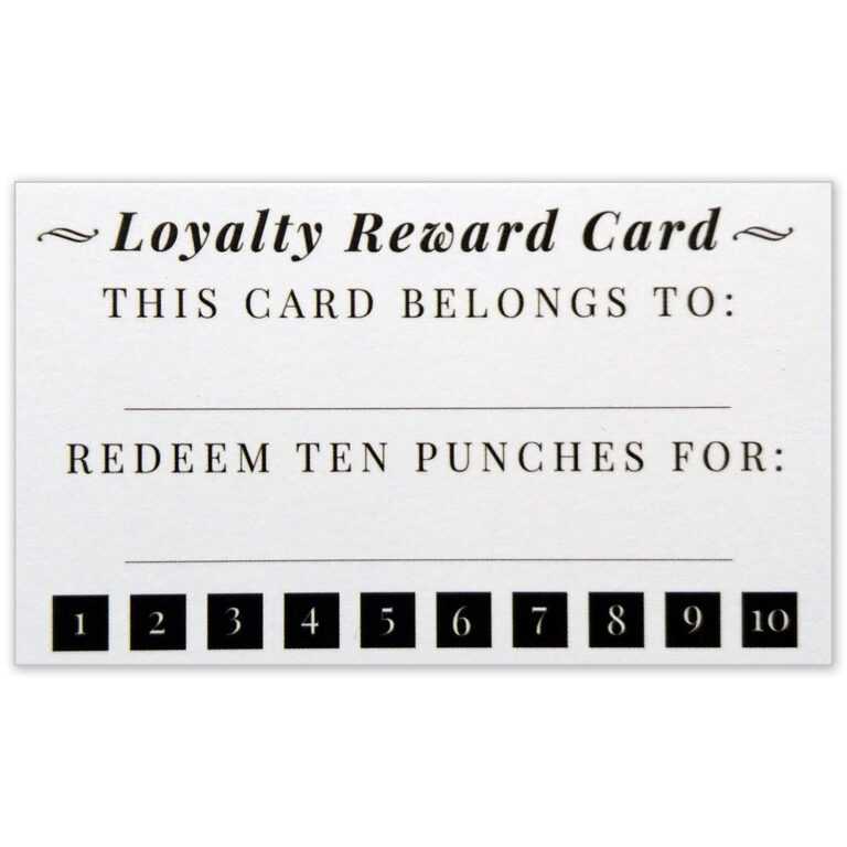 50+ Punch Card Templates – For Every Business (Boost with regard to ...