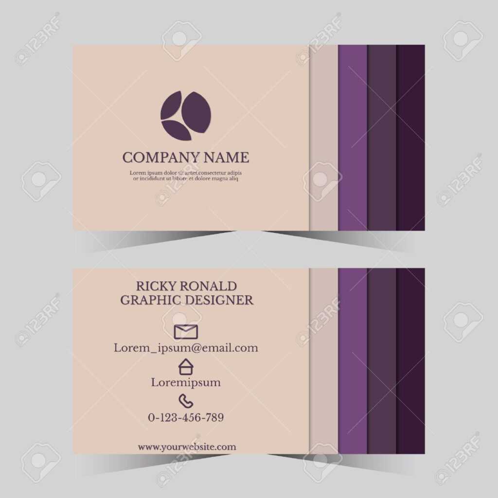 A Blue And Grey Calling Card Template throughout Template For Calling ...