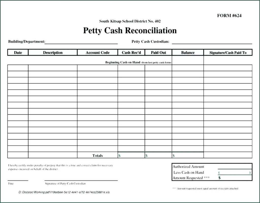 Cash Out Form Template – Wepage.co within Petty Cash Expense Report ...