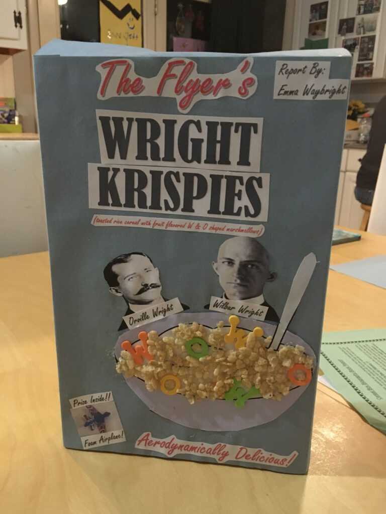 Cereal Box Book Report | Craft Ideas | Book Report Projects inside ...