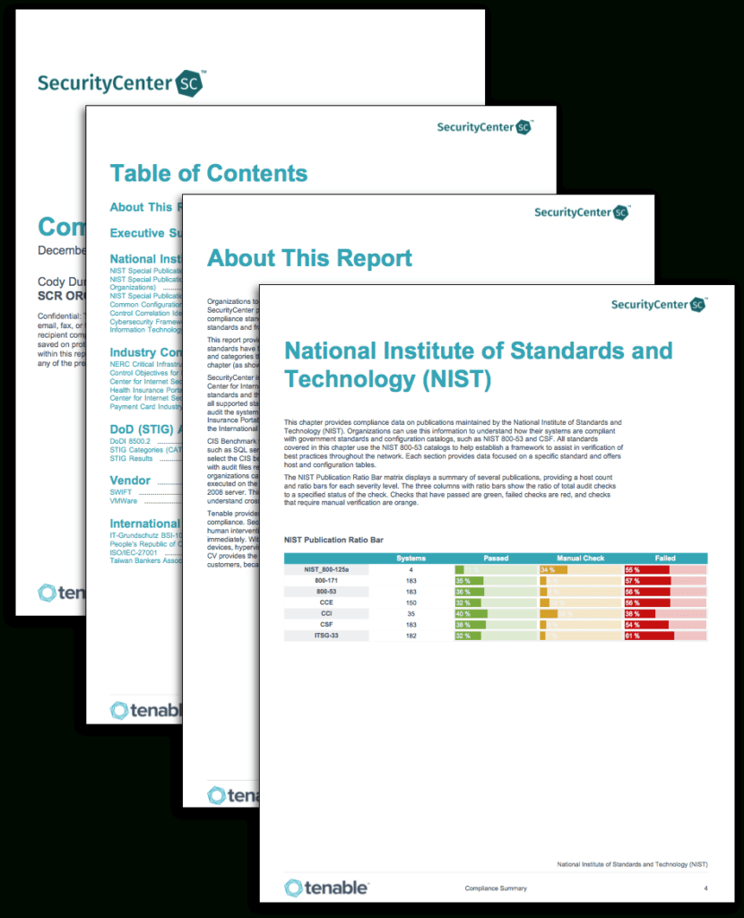 Compliance Summary Report – Sc Report Template | Tenable® For Pci Dss ...