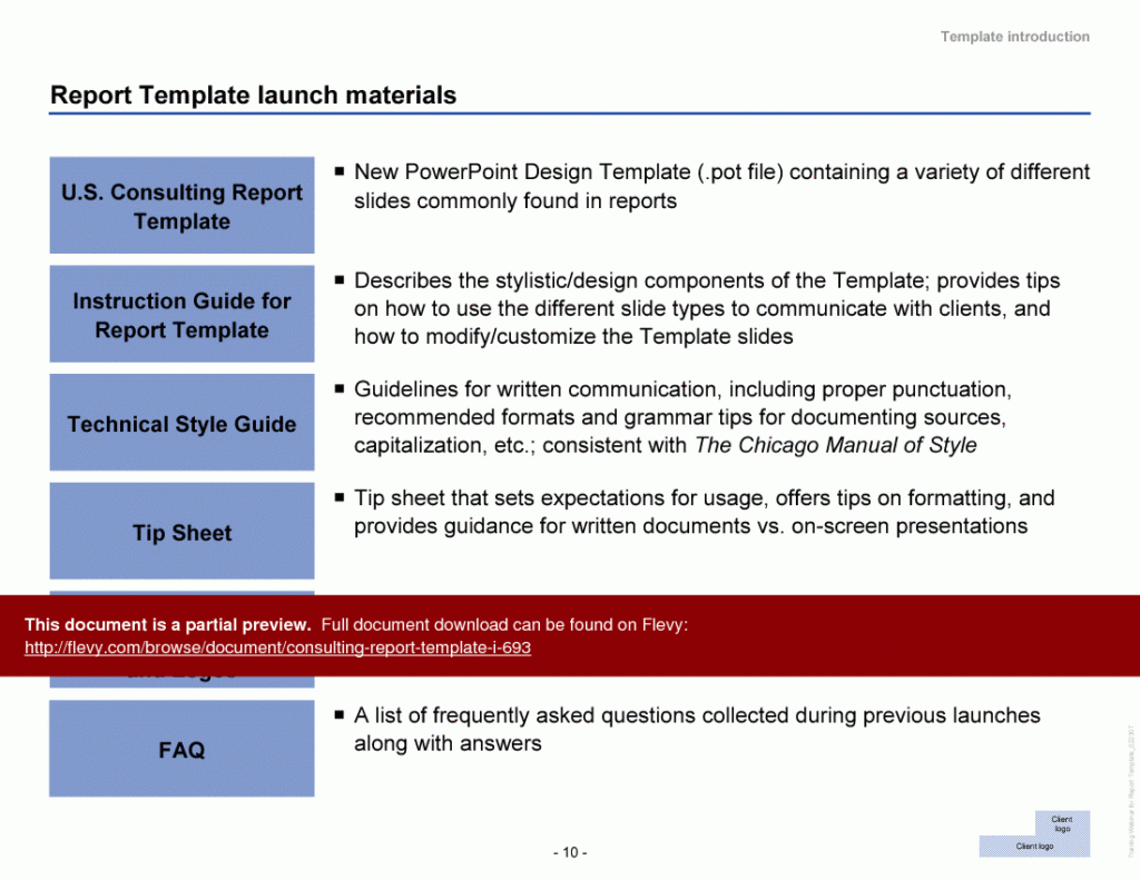 Consulting Report Template I (Powerpoint) for Mckinsey Consulting ...