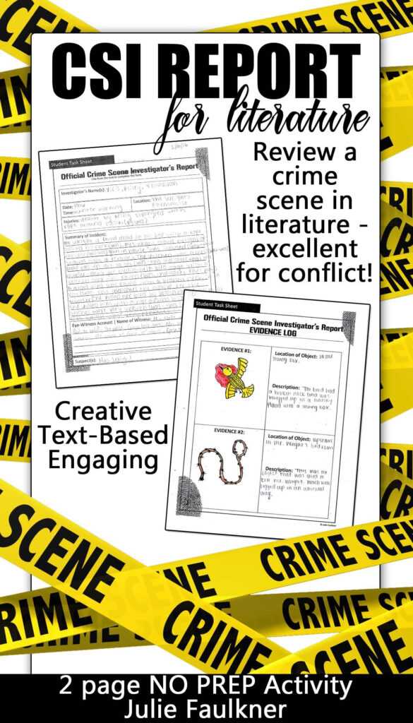 Crime Scene Investigator Police Report, Creative, Text-Based with Crime ...