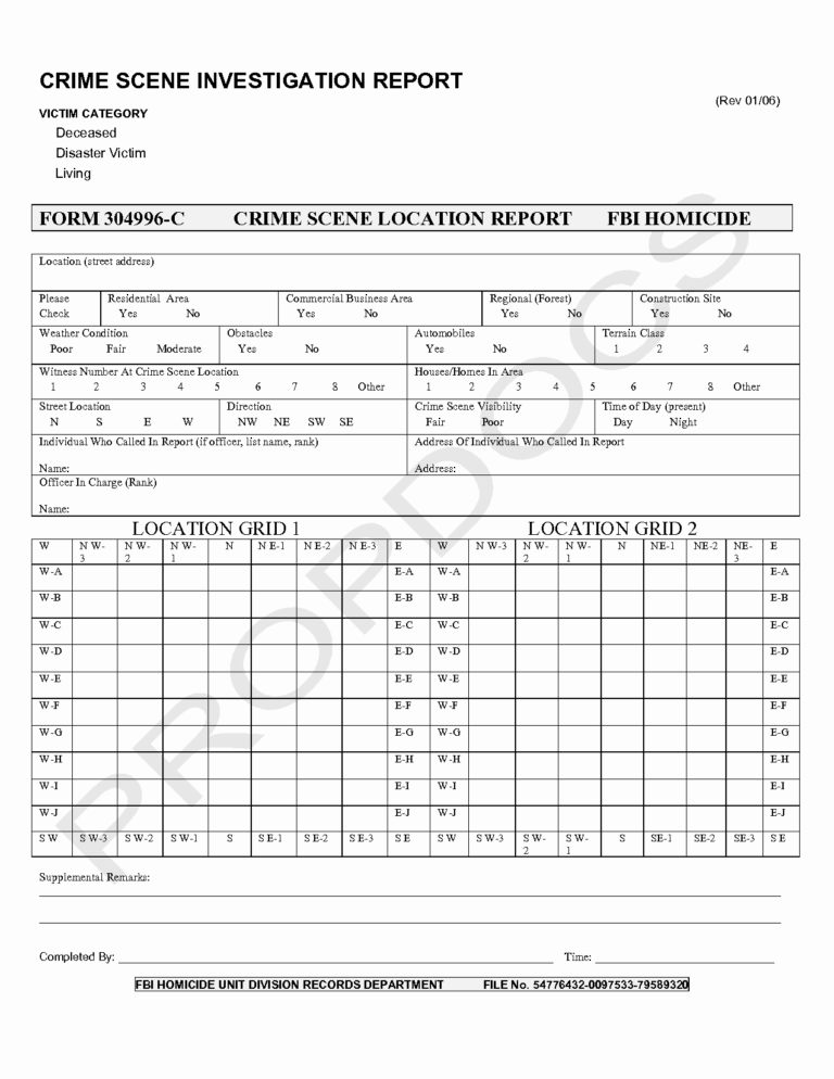 Crime Scene Report Template | Wesleykimlerstudio with regard to Crime ...