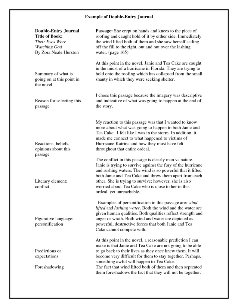 Double Entry Journals Examples – Google Search | Teaching intended for ...