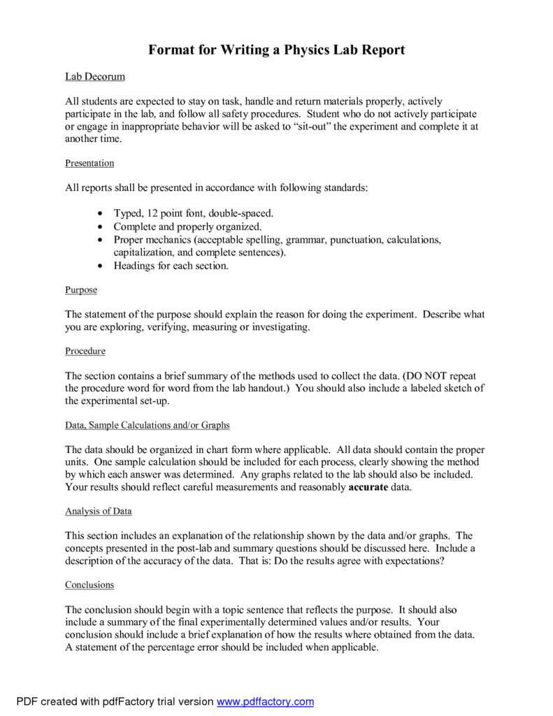 Elegant Physics Ab Report Template Mctoom Com Ap Format Atex within ...