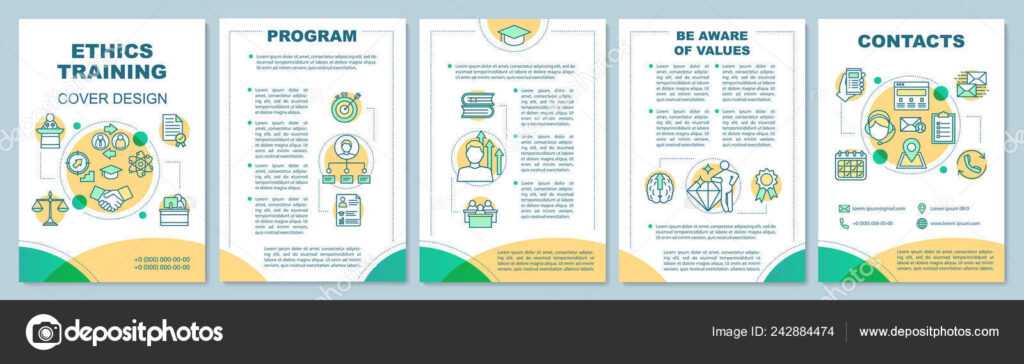 Ethics Training Brochure Template Layout Core Values Flyer pertaining ...