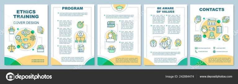 Ethics Training Brochure Template Layout Core Values Flyer pertaining ...