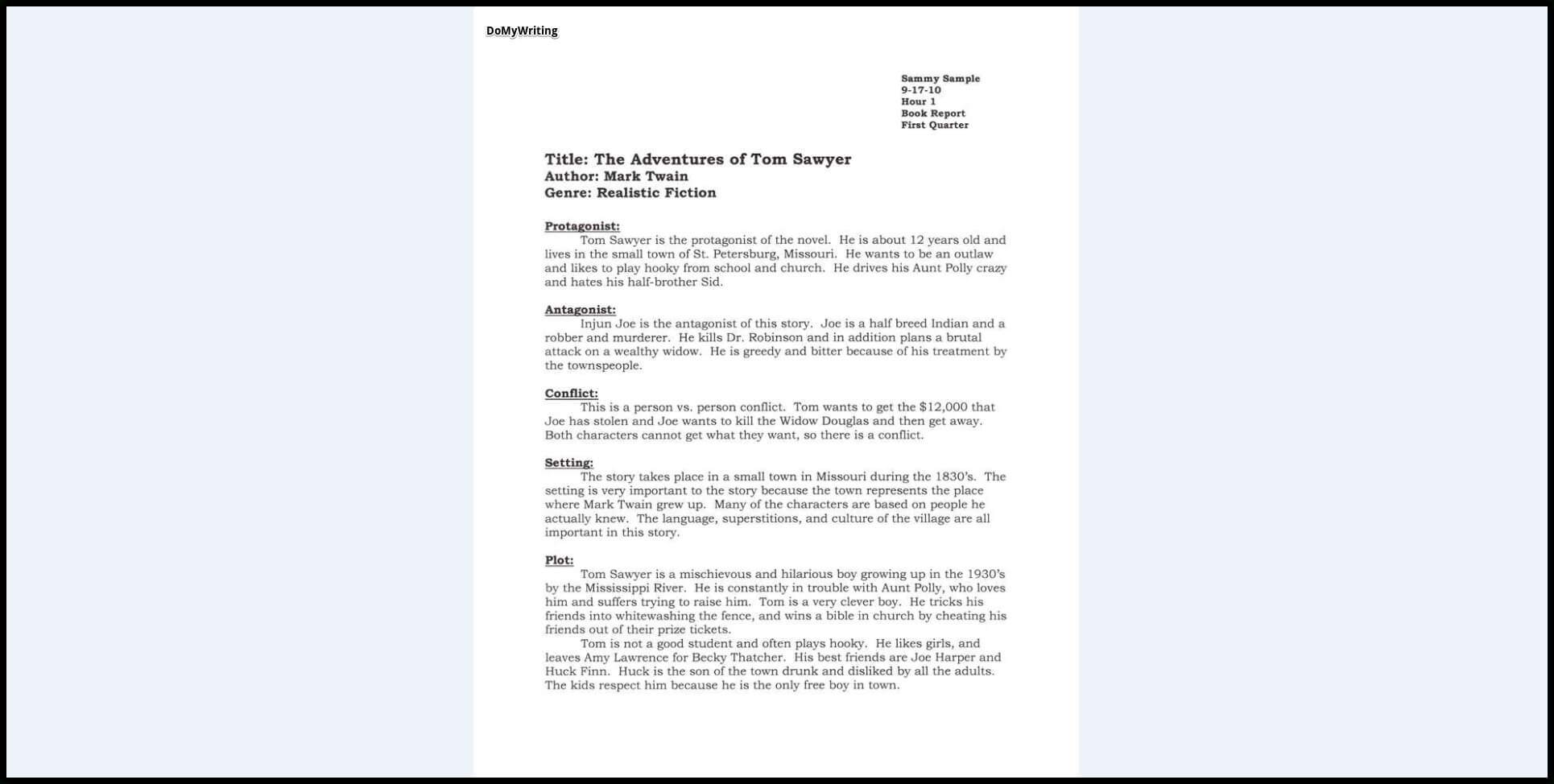 Find Out How To Write An A+ Book Report, Reading Detailed regarding Ir ...