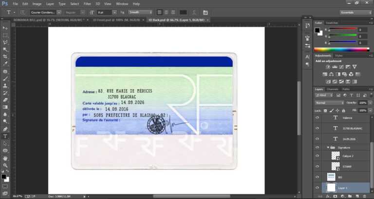 French Id Card Template – Atlantaauctionco.com