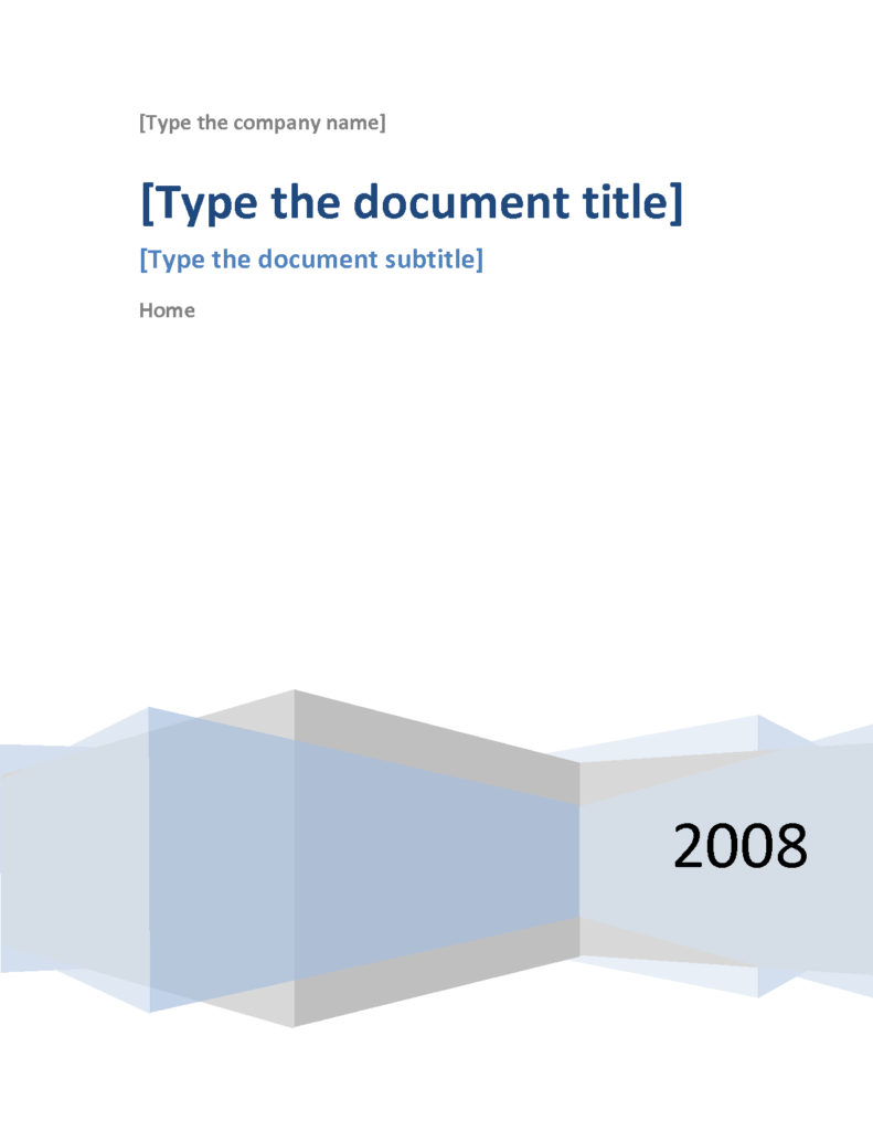 Free Cover Page Sample For Use – Google Search | Places To within Word ...