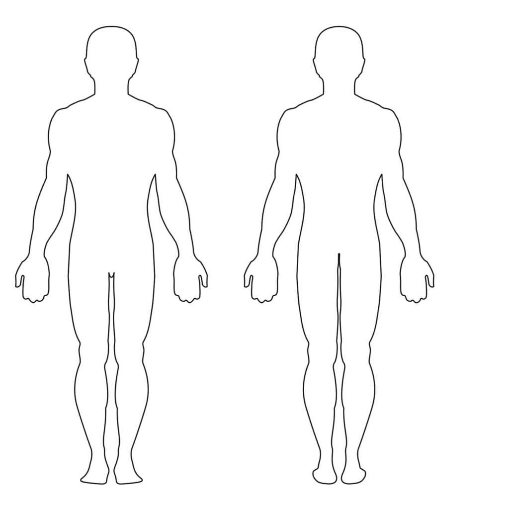 Free Human Body Outline Printable, Download Free Clip Art In Blank Body ...