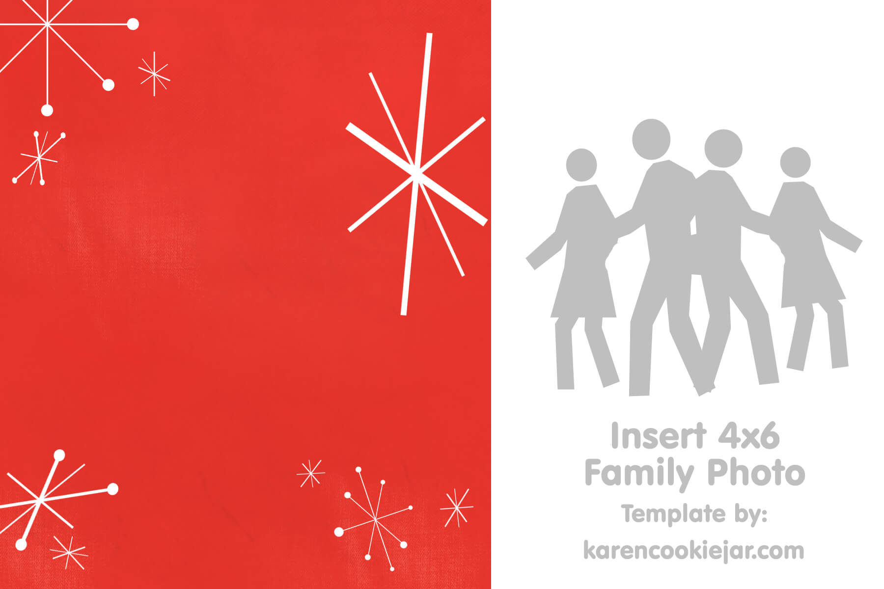 Free Photo Christmas Card Template Karen Cookie Jar Regarding Blank