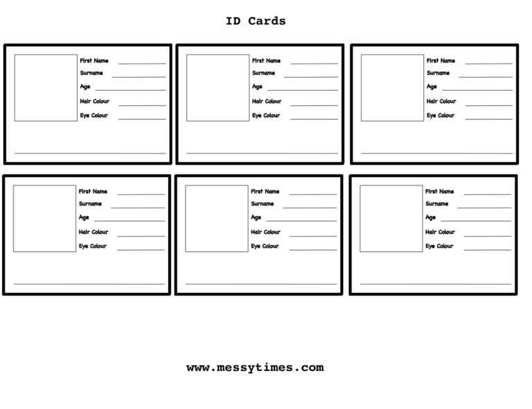 Free Printable Id Cards Templates (80+ Images In Collection inside Spy ...