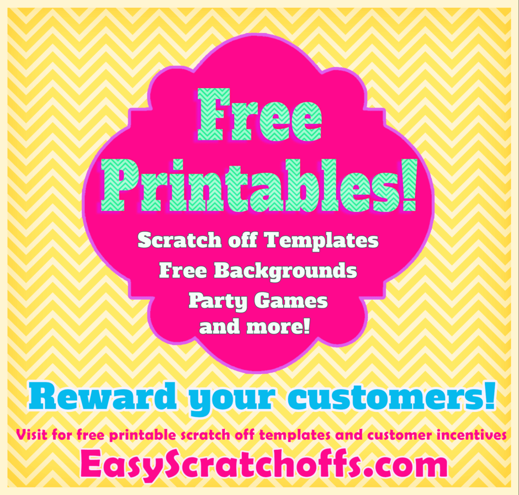 Free Printables. Print Your Own Scratch Off Cards, Party in Scratch Off ...