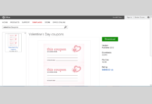 Free Valentine's Day Templates For Ms Office with regard to Valentine ...